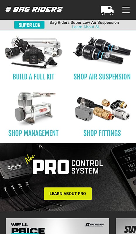 Bag Riders - JetRails Managed Hosting